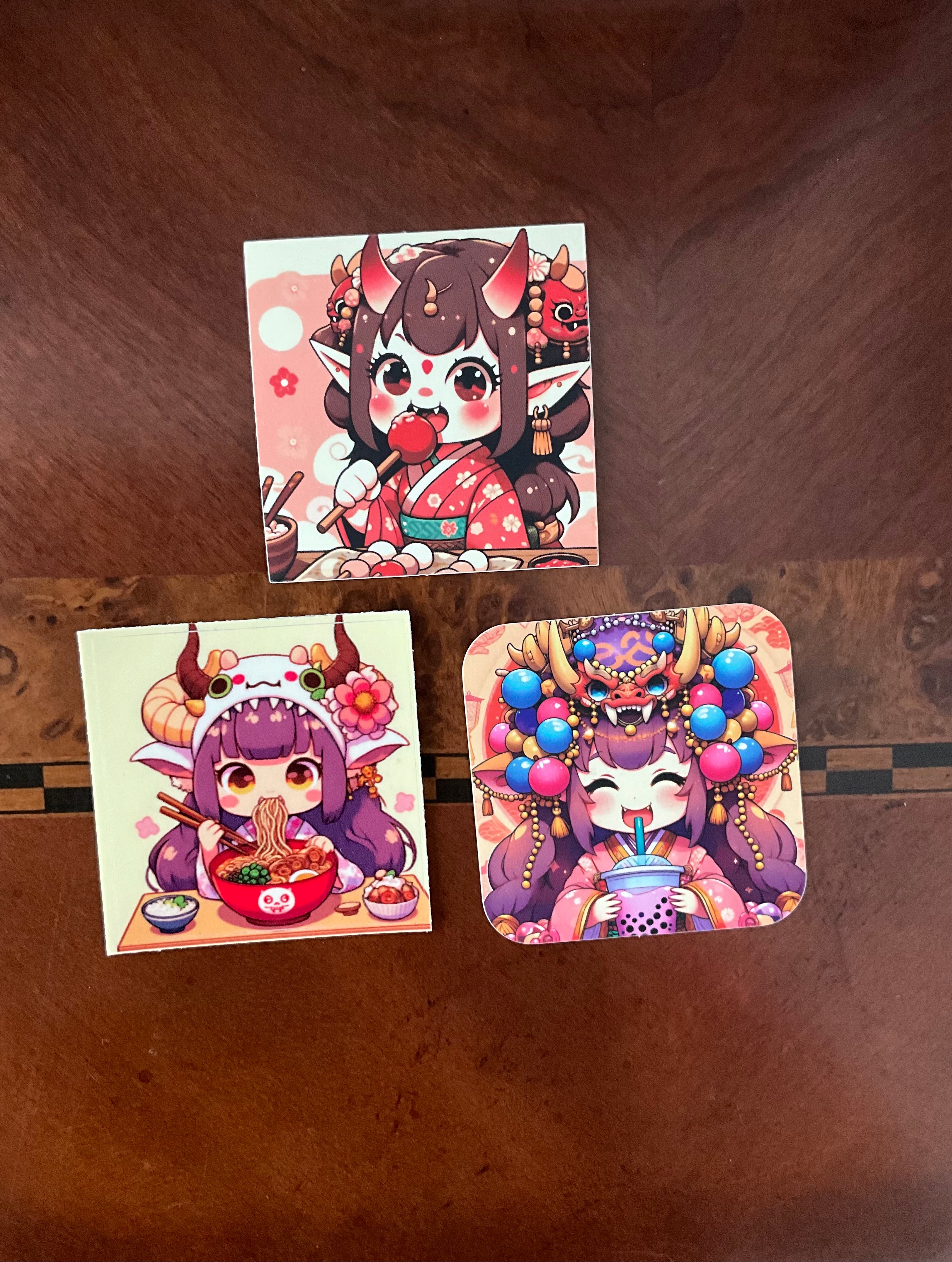 Oni Girl Waterproof Sticker Bundle – Rizing Fandom